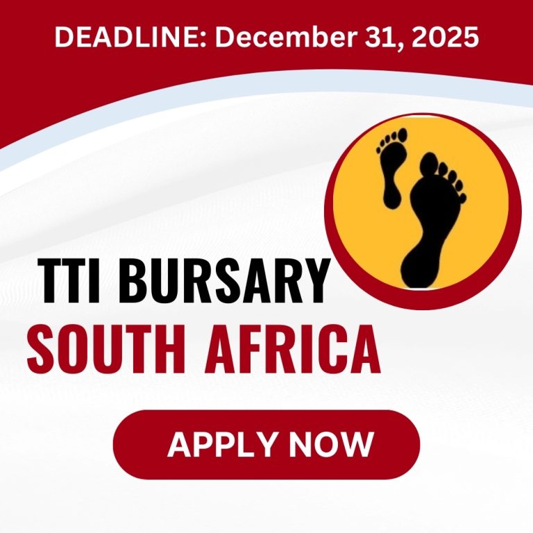 TTI Bursary | Online application and Dates for 2025