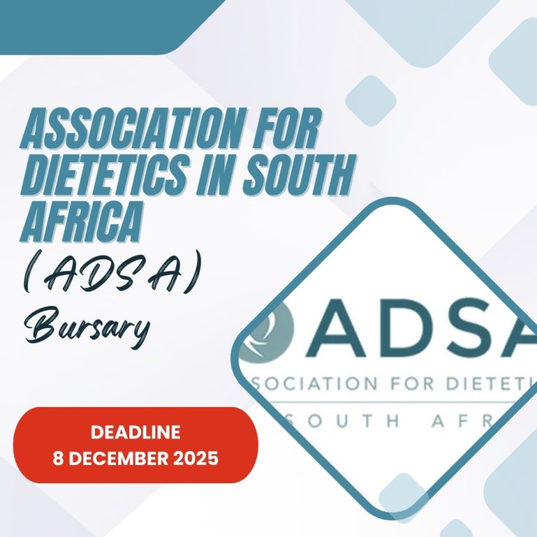 Association for Dietetics in South Africa (ADSA) Bursary 2026