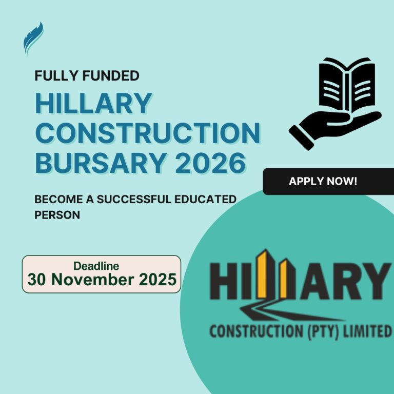 Hillary Construction Bursary South Africa 2026 | Apply Now
