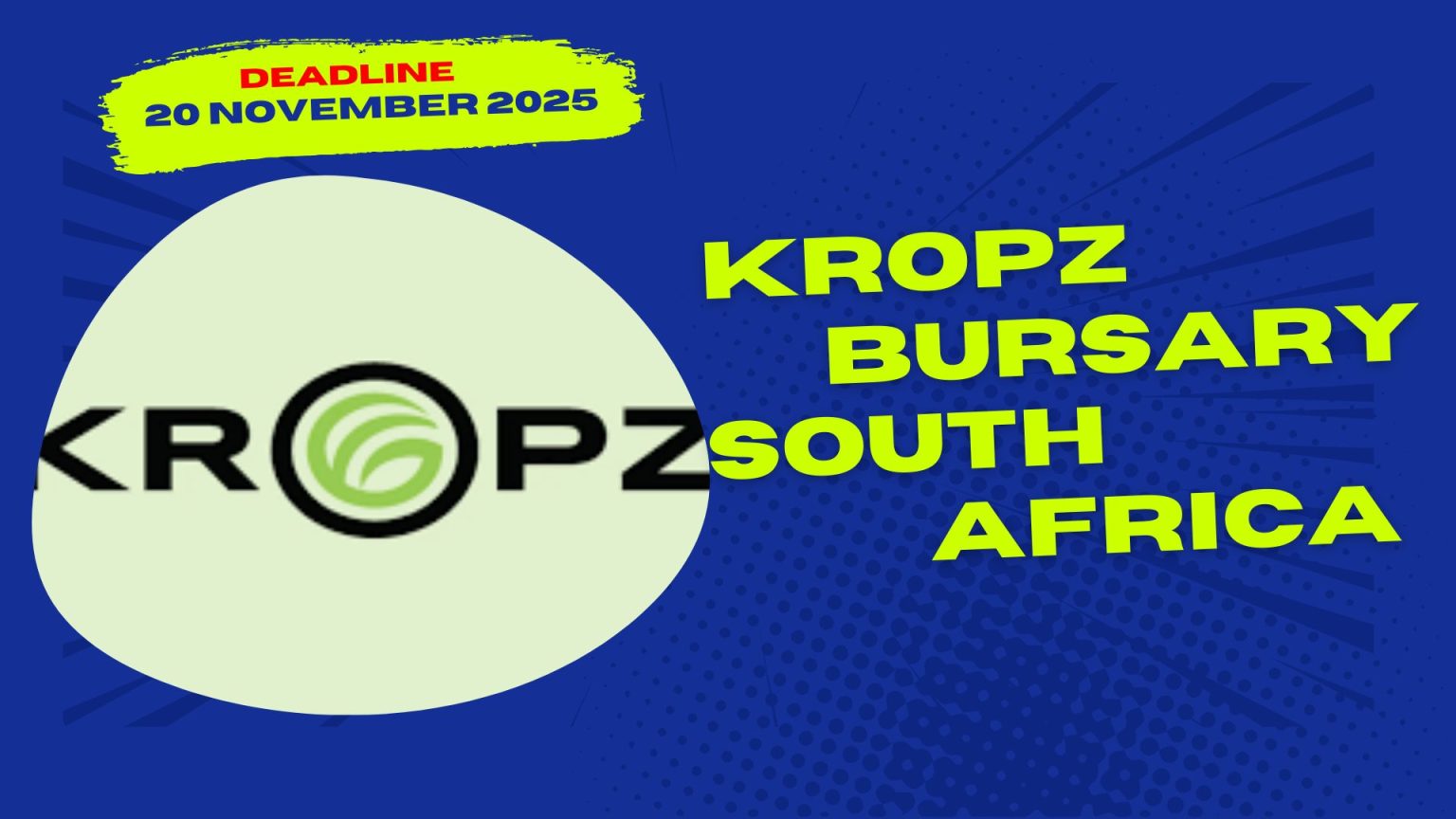 Kropz Bursary 2026 | Mining & Engineering Studies